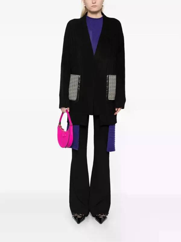 SIMONA CORSELLINI Checked Pocket Cardigan
