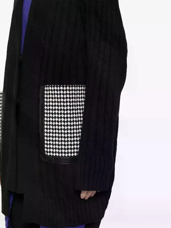 SIMONA CORSELLINI Checked Pocket Cardigan