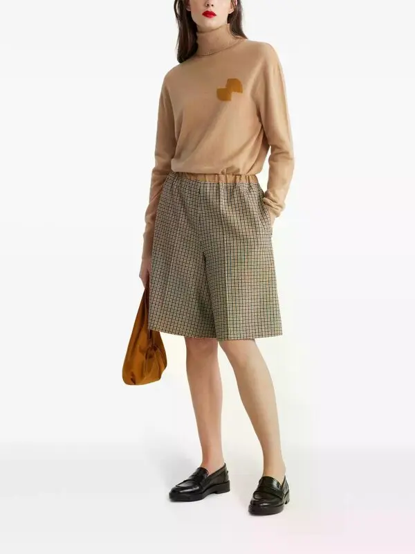 PATOU Jp Roll-neck Sweater - Brown