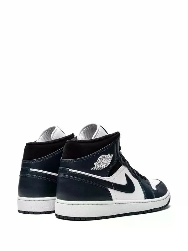 JORDAN 1 Mid Armory Navy Leather Sneakers