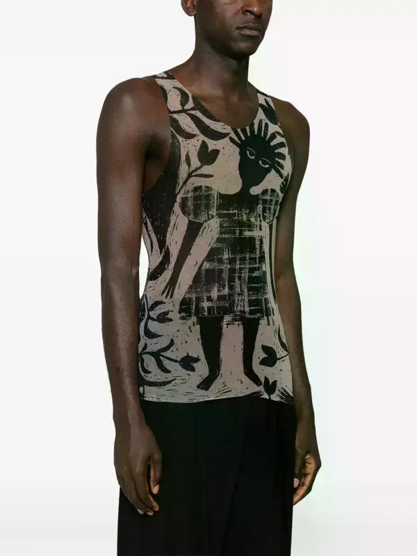 BOTTER Mix-print Mesh Vest