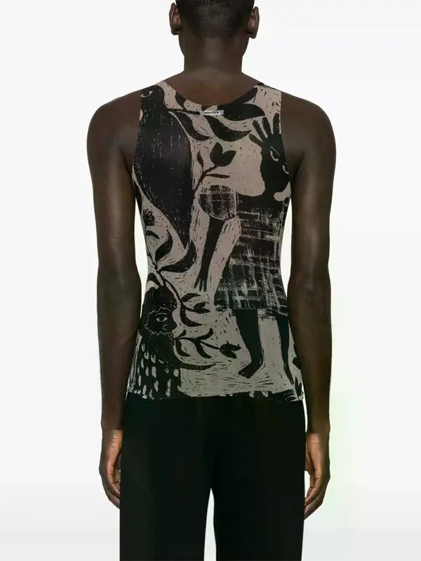 BOTTER Mix-print Mesh Vest