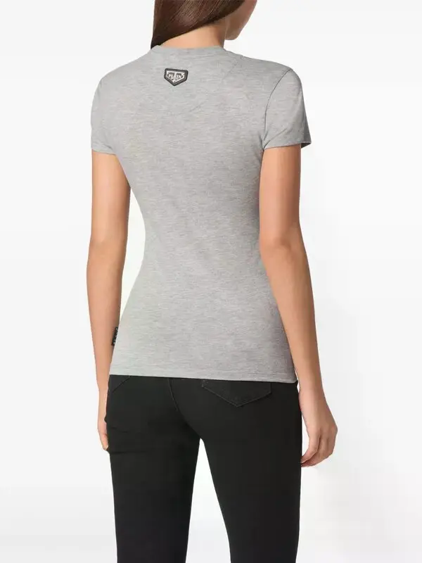 Philipp Plein Crewneck Short Sleeve Slogan T-shirt