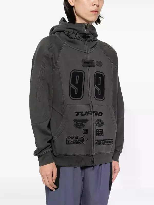 AAPE BY *A BATHING APE Motifs-embroidered Hoodie