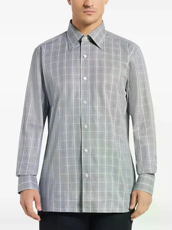 TOM FORD Check-print Cotton Shirt