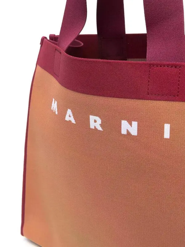 Marni Logo Print Tote Bag