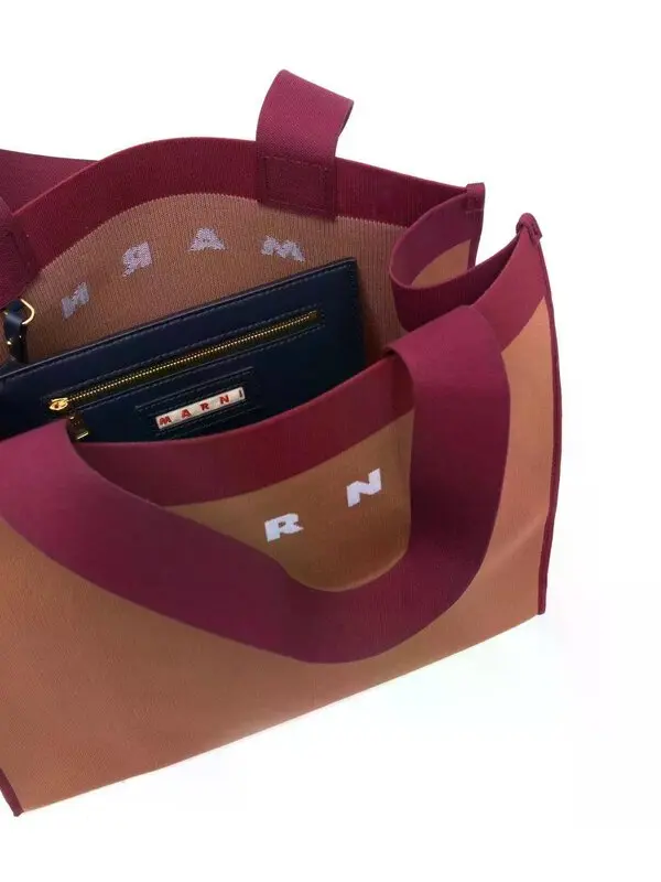 Marni Logo Print Tote Bag