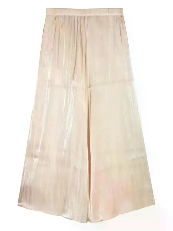 B+AB Laminated Wide-leg Cropped Trousers