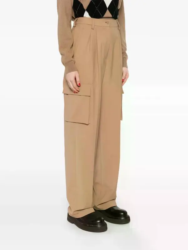 Herno Tailored Cargo Trousers - Neutrals