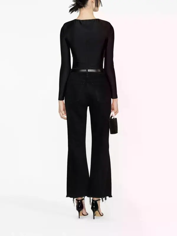 SELF-PORTRAIT Ruched Cut-out Top