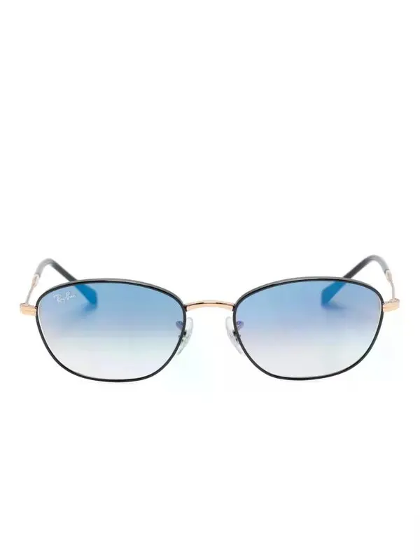 Ray-ban Oval Frame Sunglasses - Black