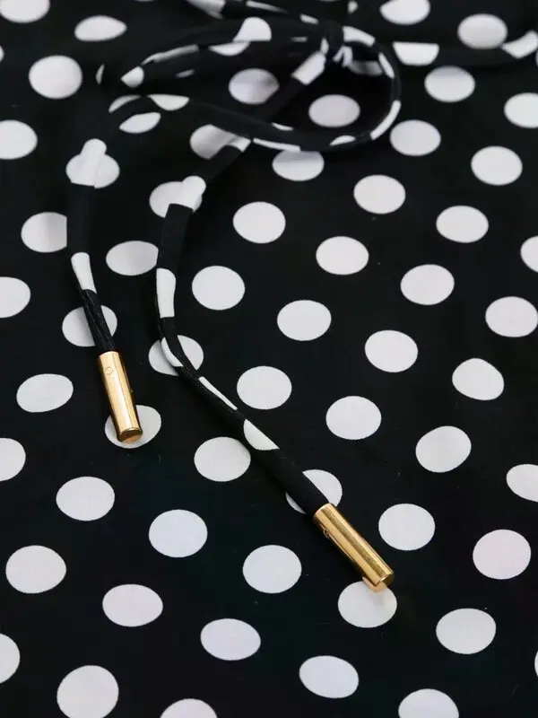 Saint Laurent Polka Dot Halterneck Swimsuit