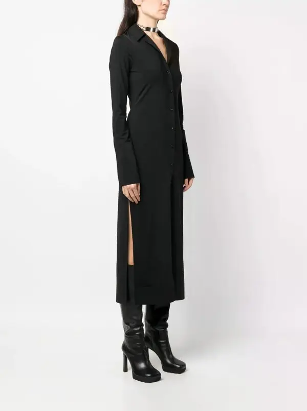 Alexander Wang Embossed Logo Midi Shirtdress
