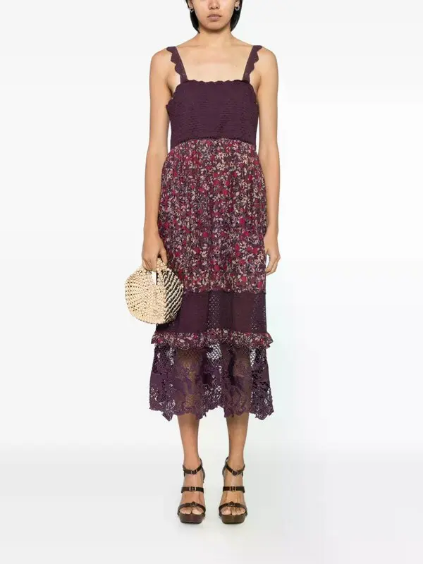 Farm Rio Chelsea Garden Embroidered Midi Dress