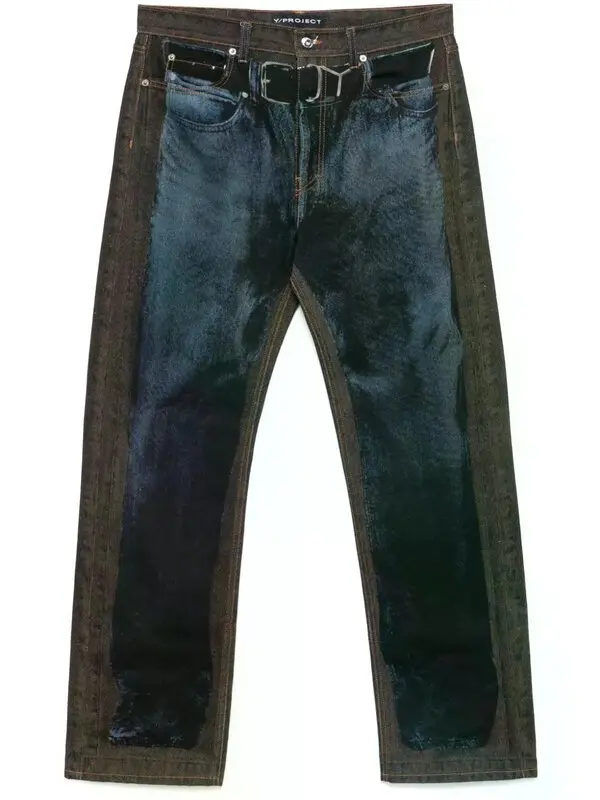 Y/project Trompe L'oeil Print Jeans