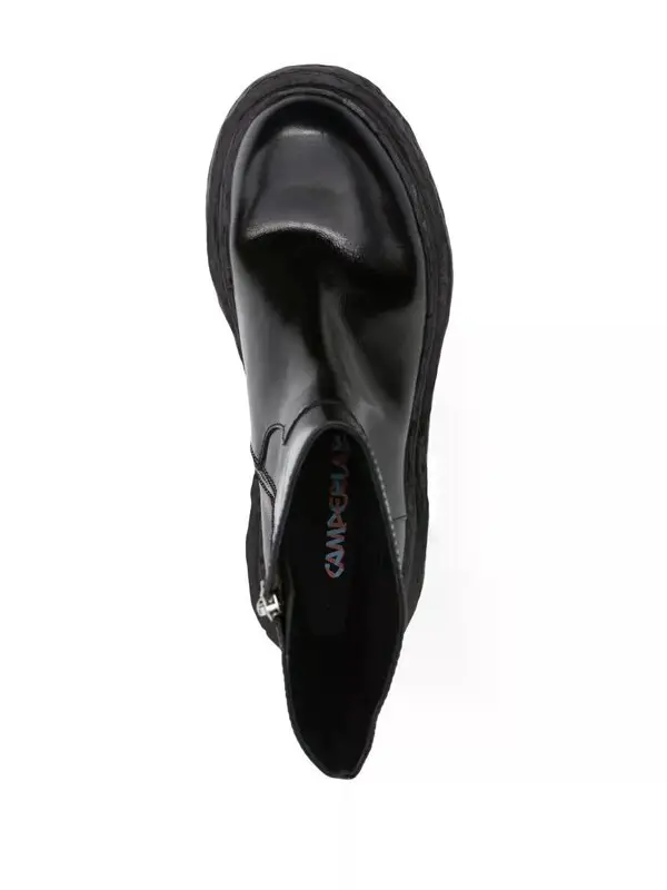Camper Calf Leather Ankle Boots