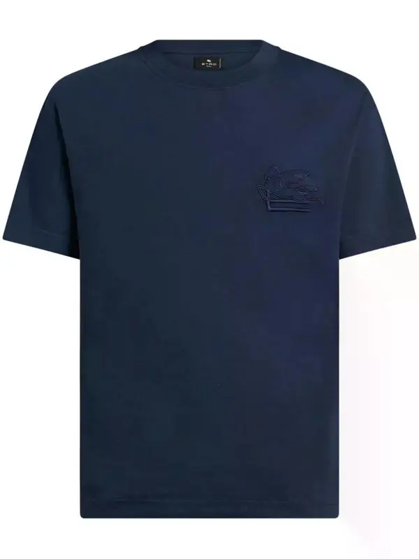 Etro T-shirt With Pegaso Embroidery