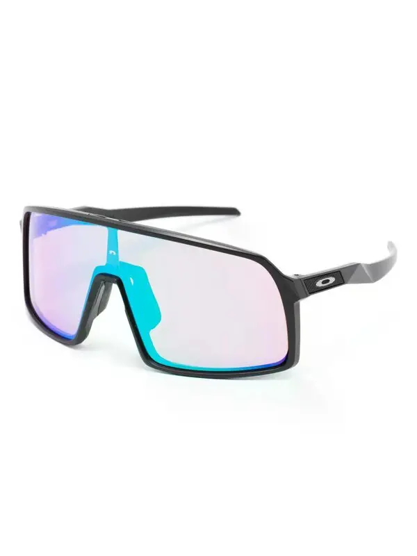 Oakley Matte-finish Shield-frame Glasses - Black
