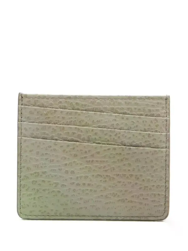 MAISON MARGIELA Four-stitch Leather Cardholder - Grey