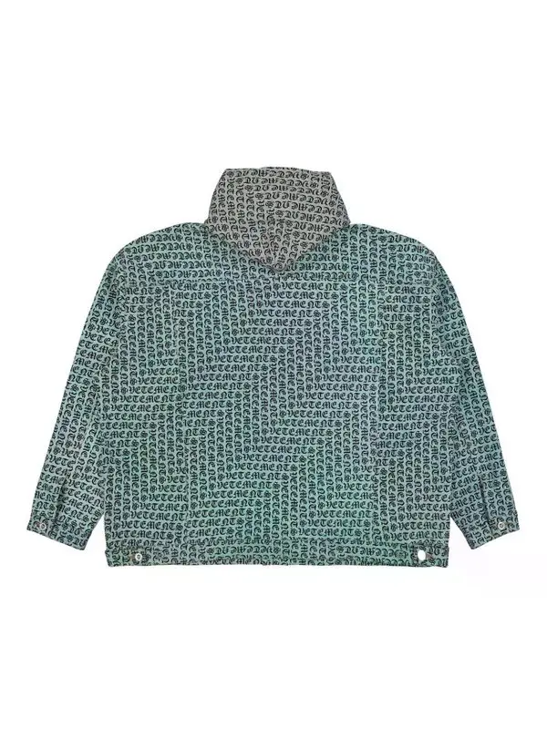 Vetements Monogram Print Cotton Jacket