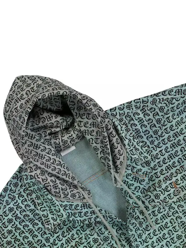 Vetements Monogram Print Cotton Jacket