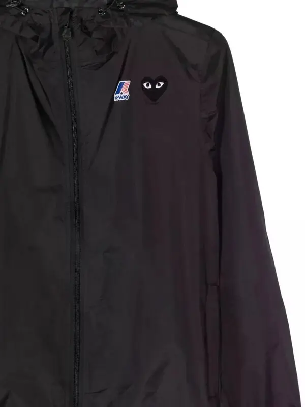 Play Comme Des Garcon X K-way Zipped Hooded Jacket