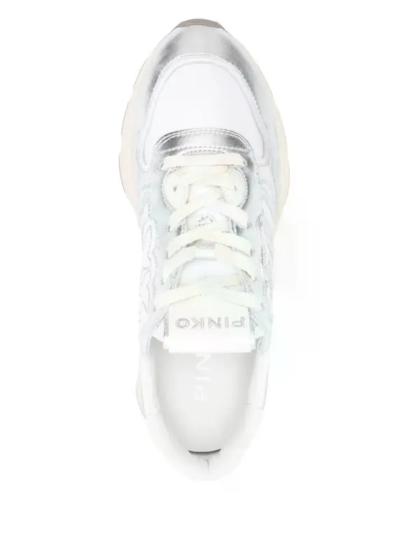 Pinko Love Birds-motif Lace Up Sneakers