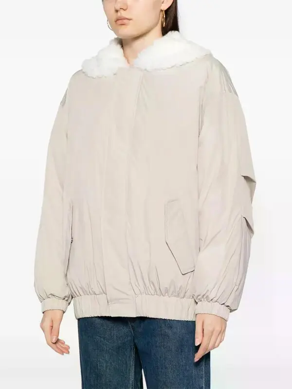 TOUT A COUP Faux Shearling-trimmed Jacket