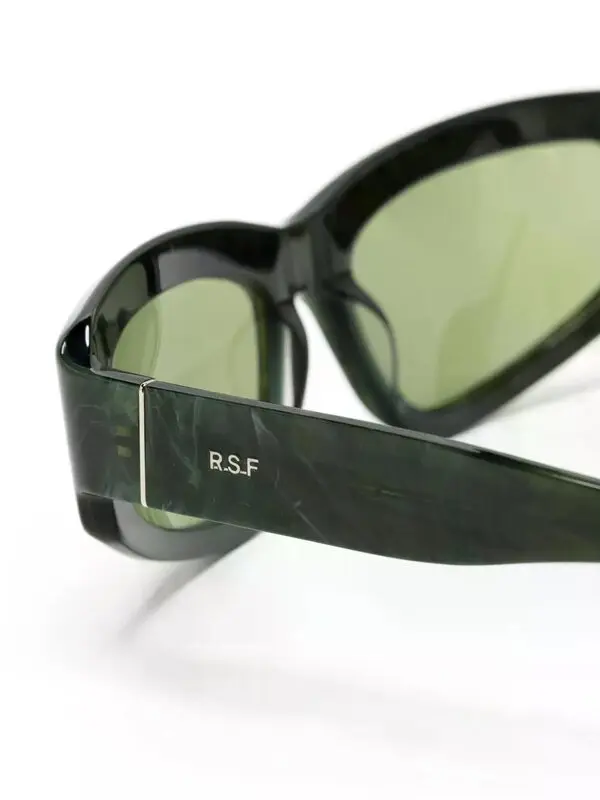 RETROSUPERFUTURE Motore Rectangle Sunglasses - Green
