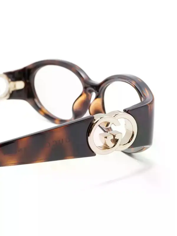 Gucci Oval-frame Glasses - Black