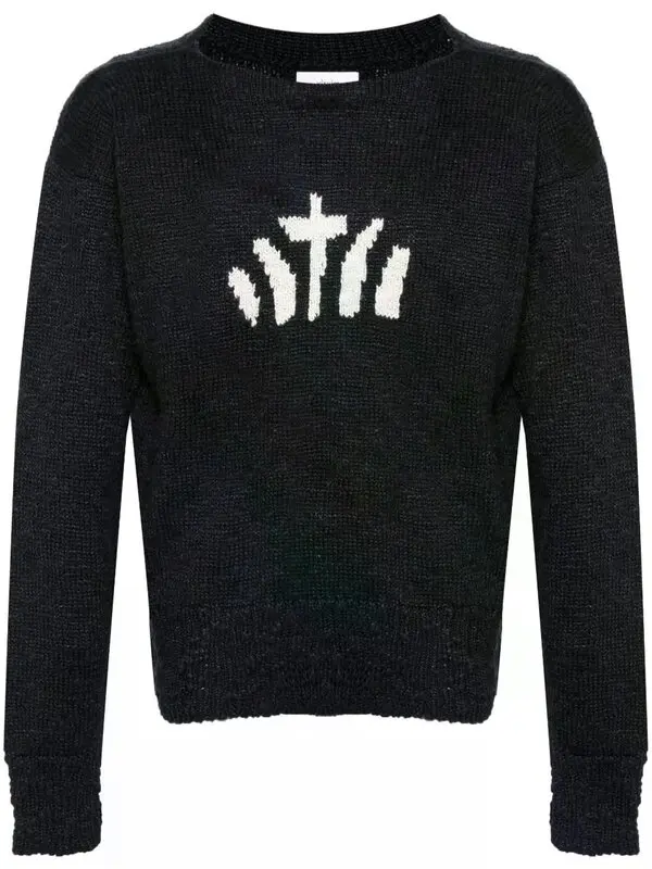 Visvim Intarsia-knit Silk-blend Jumper