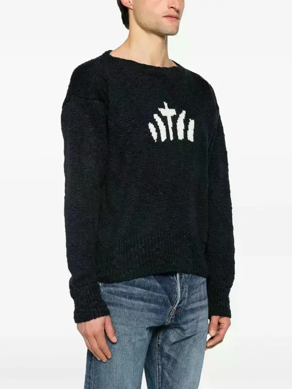 Visvim Intarsia-knit Silk-blend Jumper