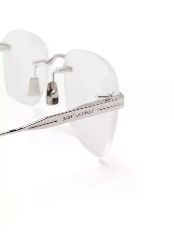 Saint Laurent Rimless Square Frame Eyeglasses