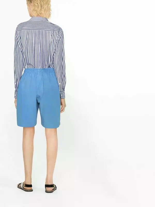 JIL SANDER Cotton Drawstring Waist Shorts