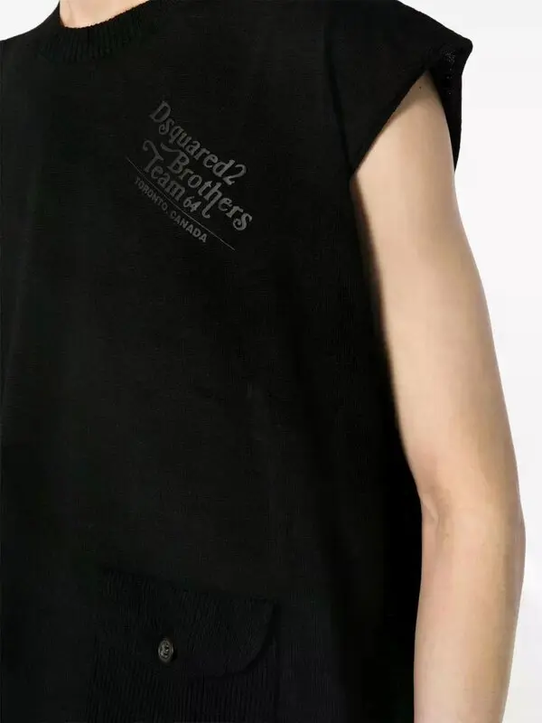 Dsquared2 Fine-knit Logo Vest