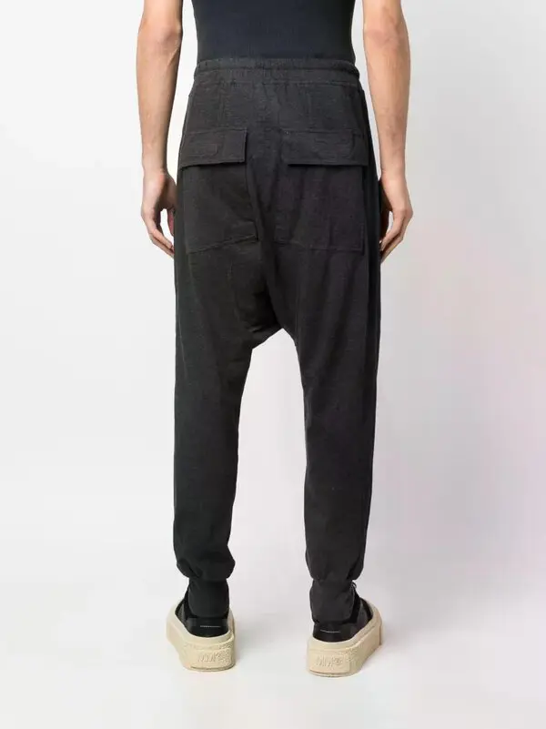 Rick Owens Drop-crotch Drawstring Track Pants - Grey