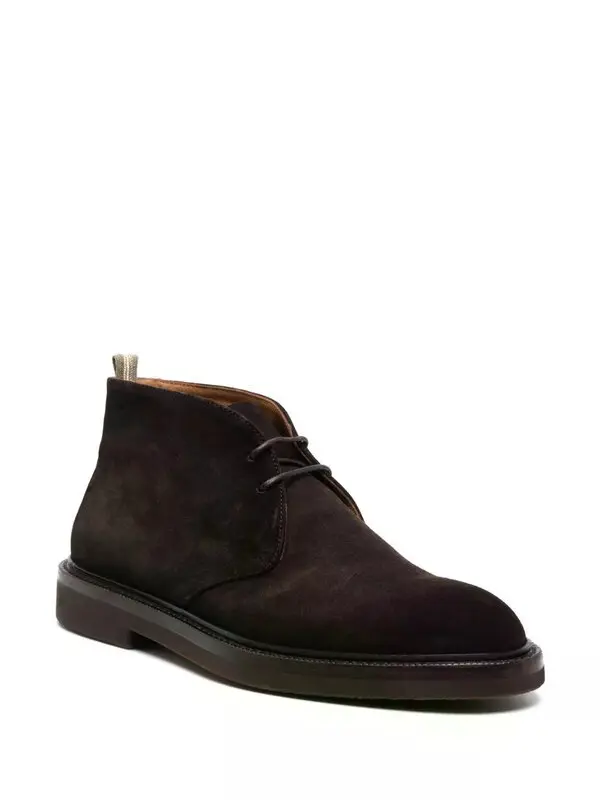 Officine Creative Low-top Lace-up Suede Boots