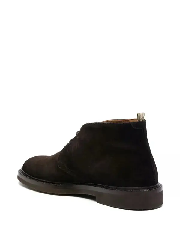 Officine Creative Low-top Lace-up Suede Boots