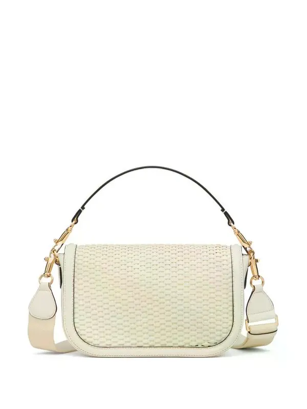 Valentino Garavani Alltime Woven Leather Shoulder Bag