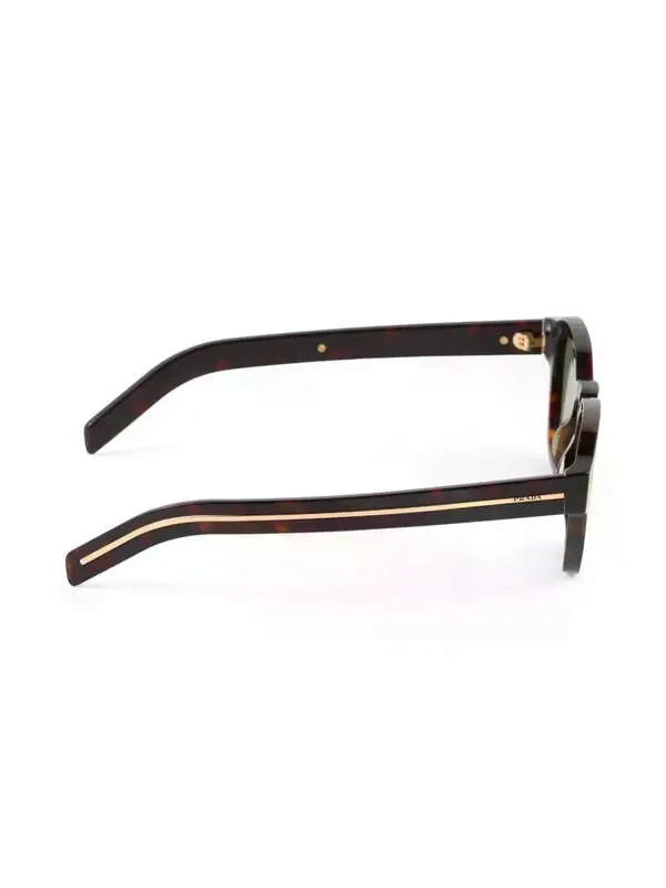 Prada Logo Square Frame Sunglasses - Brown