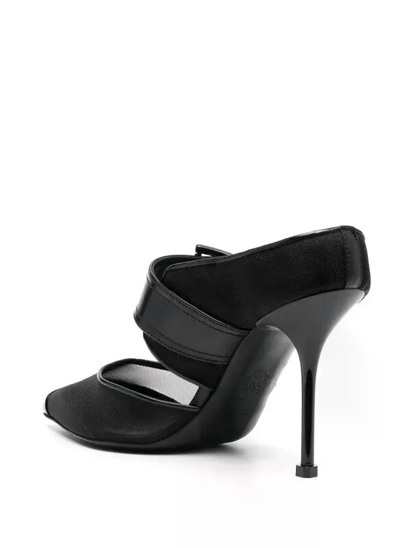 Alexander McQueen Punk Mesh Pointed-toe Mules