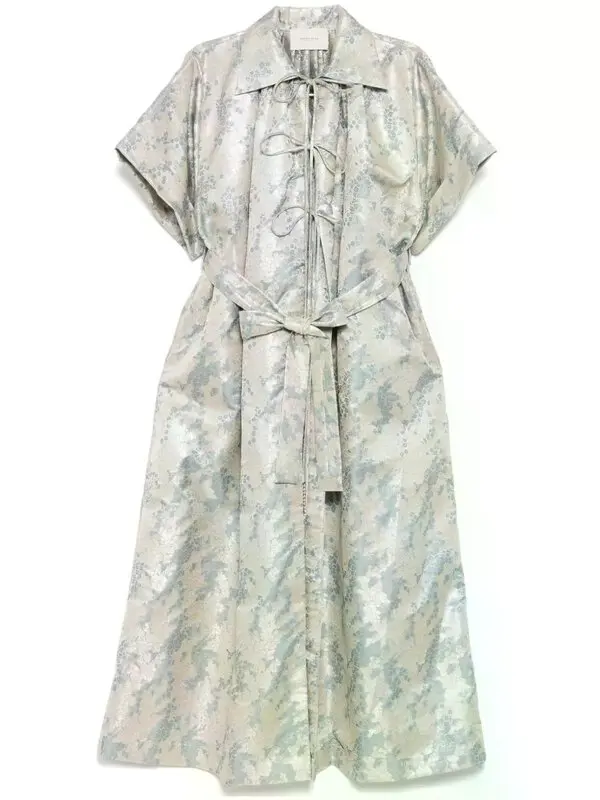 SHATHA ESSA Tasseled Maxi Dress - Blue