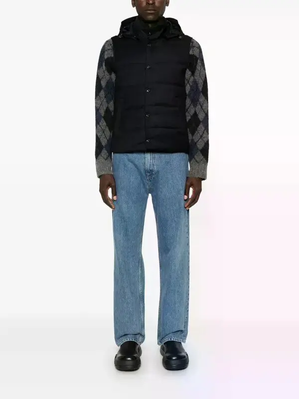 MONTECORE Padded Wool Gilet - Blue