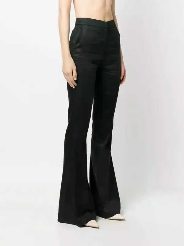 OMBRA MILANO High-waisted Flared Trousers