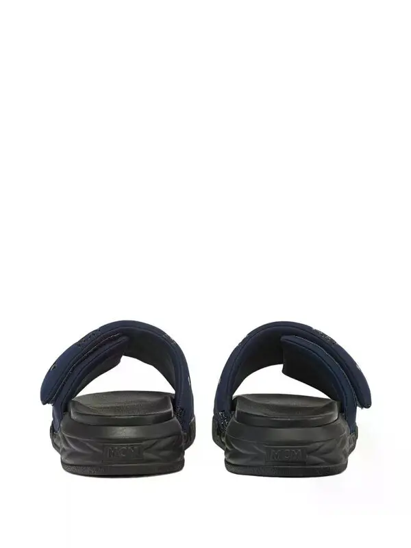 Mcm Monogram Pattern Slides
