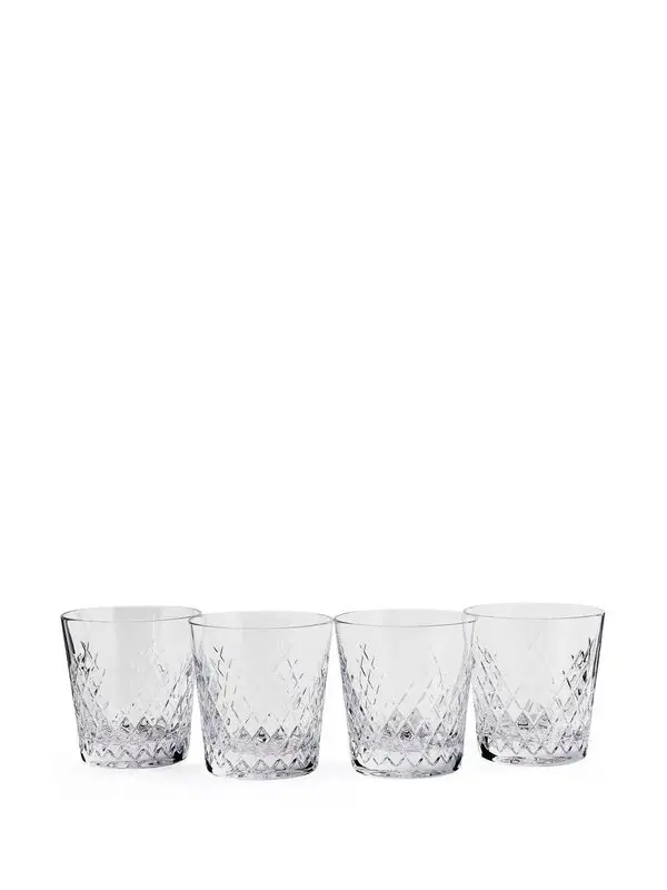 SOHO HOME Barwell Crystal Rocks Glasses - Neutrals
