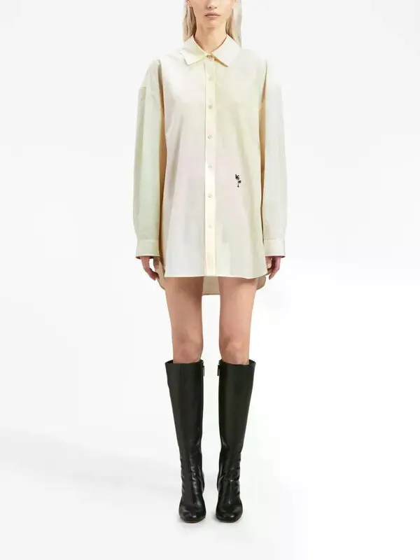 Palm Angels Embroidered Poplin Shirt