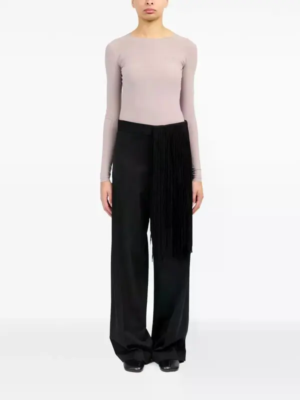 MAISON MARGIELA Fringe Detailing Flared Trousers