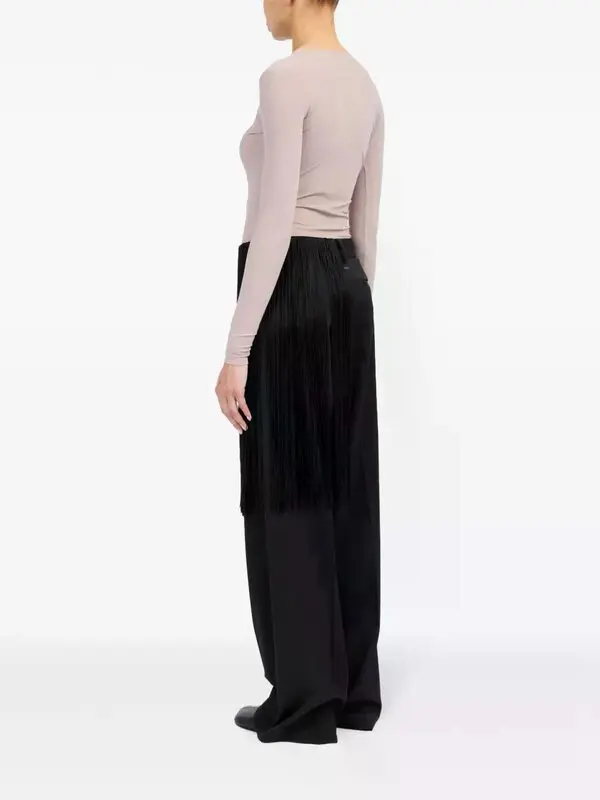 MAISON MARGIELA Fringe Detailing Flared Trousers