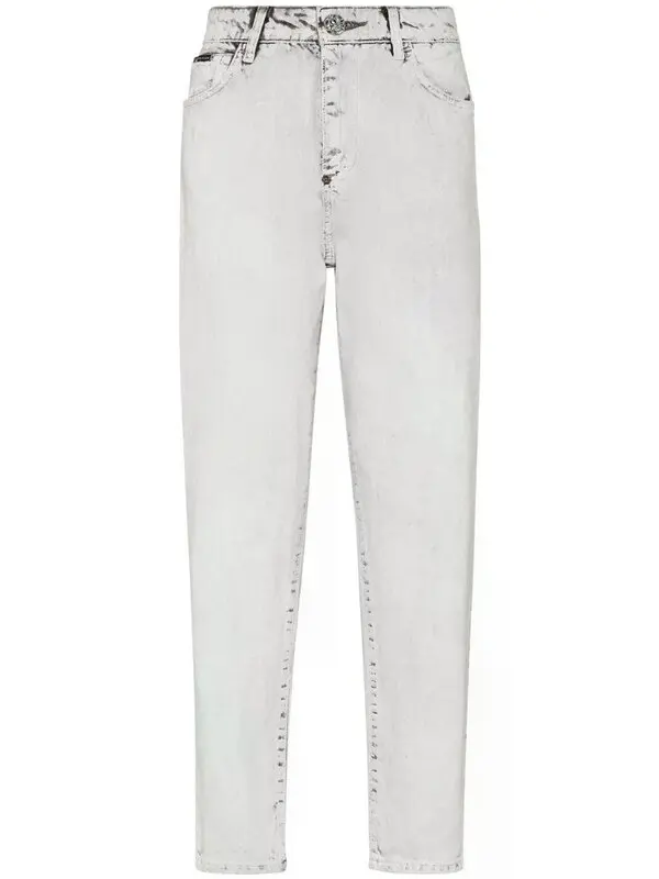 Philipp Plein Mom Fit Tapered Jeans